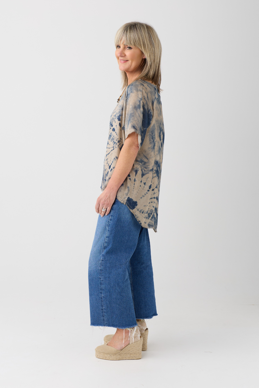 Sanctamuerte Sand Shell Tie Dye Top S314 – Jude Law Boutique
