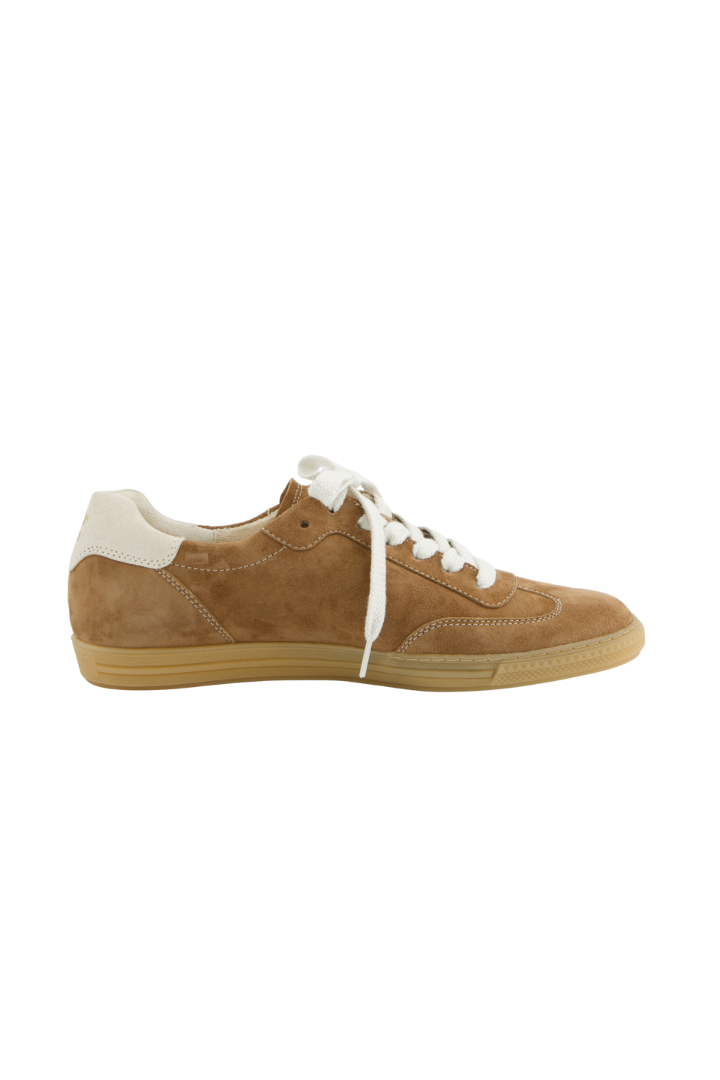 Paul Green Brown/Off White Suede Trainers – Jude Law Boutique